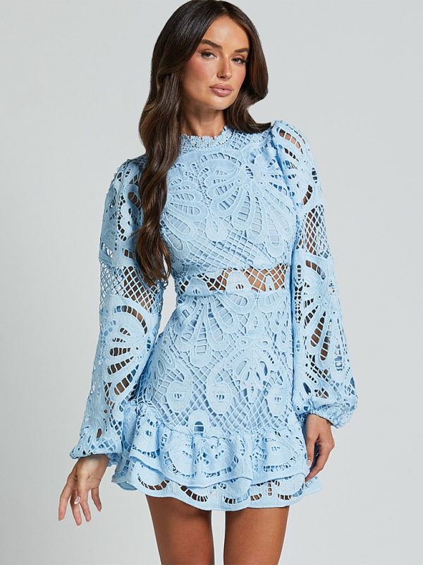 Luna Hollow Lace Dress – Lunablue Girl